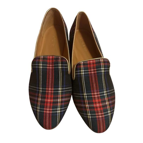 J. Crew Factory | Shoes | Jcrew Plaid Loafers Flats Womens Size 7 ...